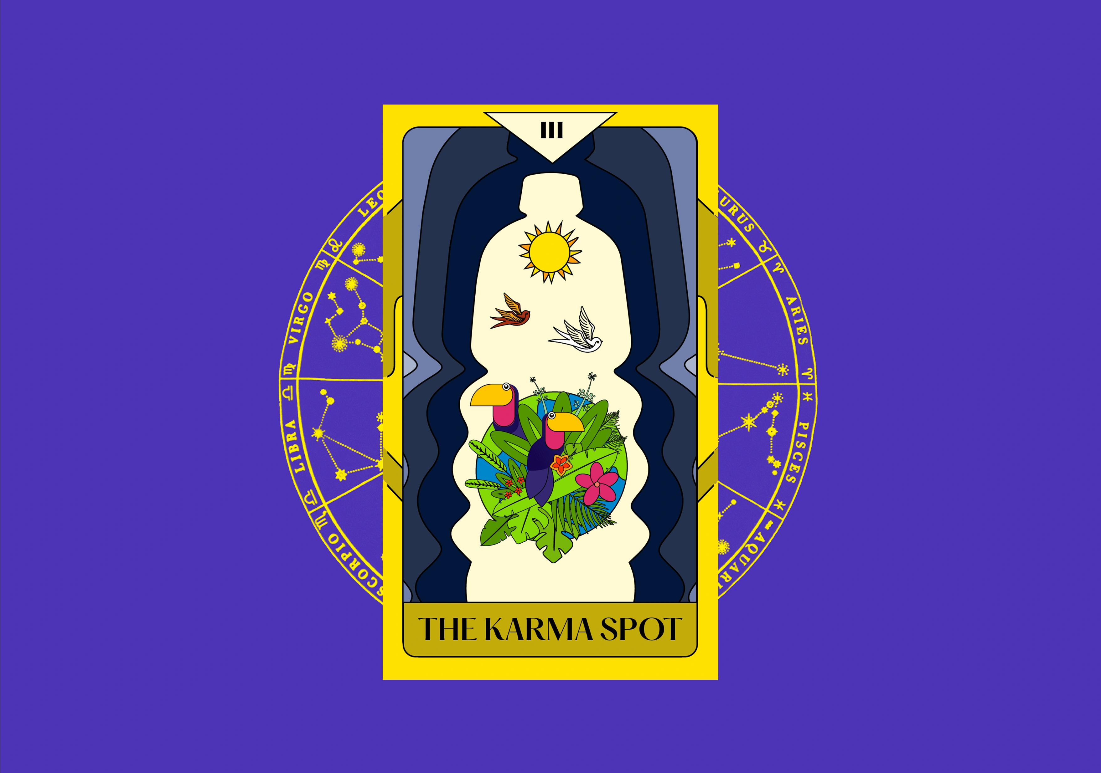 The September tarot card is "THE KARMA SPOT"